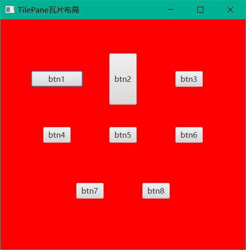 TilePane瓦片布局 | JavaFX学习笔记
